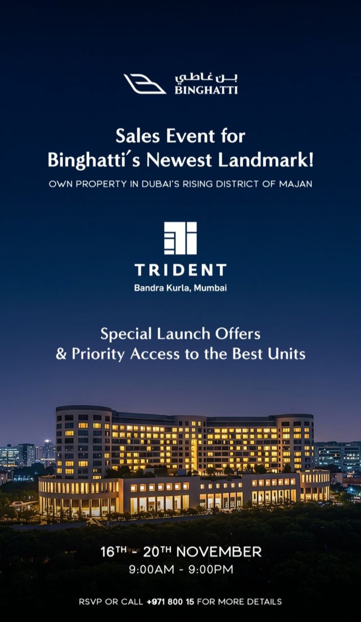 Binghatti Sales Event Mumbai | Own Property in Dubai’s Majan with ...